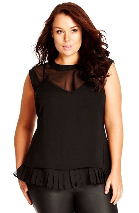 Plus Size Layered Top Plus Size Fashion City Chic Outfit Chic