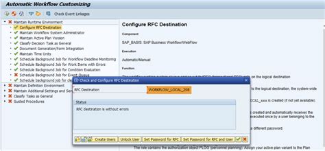 Workflow Settings And Wf Batch User Sapcodes