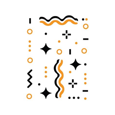 Premium Vector Pattern Hipster Abstract Vector Illustration Form Geometric Line Shapes Fashion