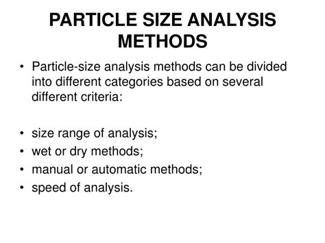 Ppt Particle Size Distribution Powerpoint Presentation Free Download Id 9106834