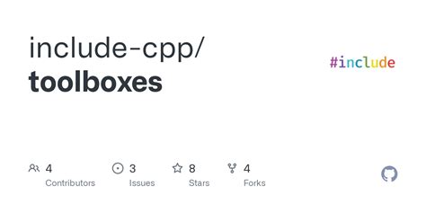github include cpp toolboxes