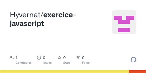 GitHub Hyvernat Exercice Javascript