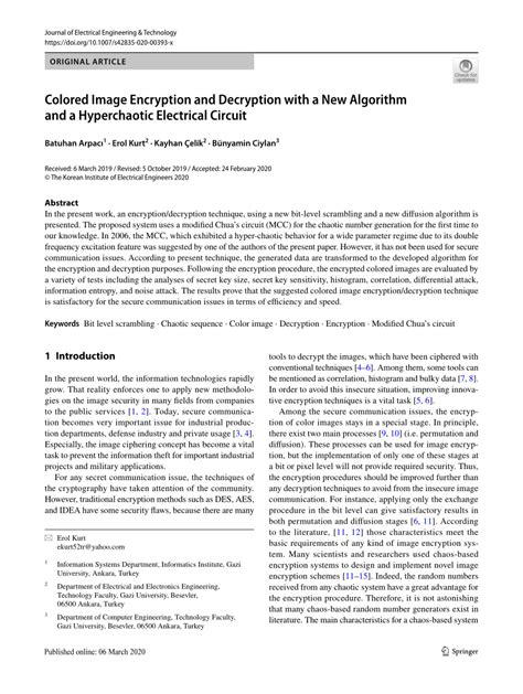 pdf colored image encryption and decryption with a new algorithm and