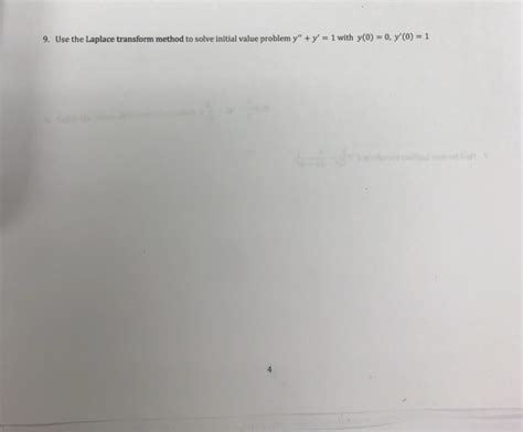 solved 9 use the laplace transform method to solve initial