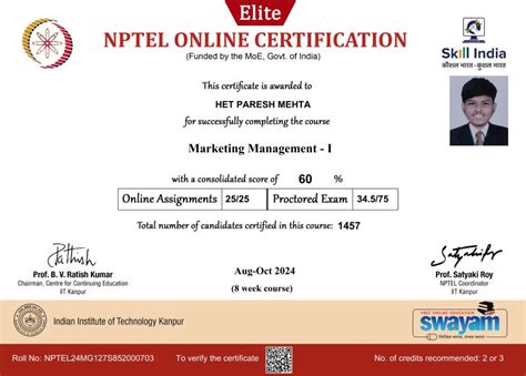 Het Mehta On Linkedin Keeplearning Marketingmanagement Nptel