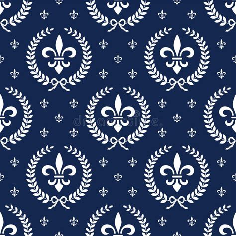 Neoclassical Seamless Textile Pattern With Laurel Stock Vector