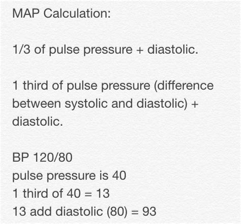 Calculate Map Pulse Pressure Map Math