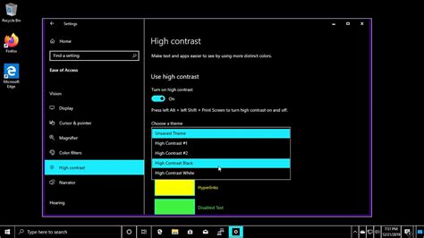 How To Enable Or Disable High Contrast On Windows 10