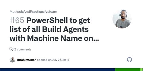 PowerShell To Get List Of All Build Agents With Machine Name On Which