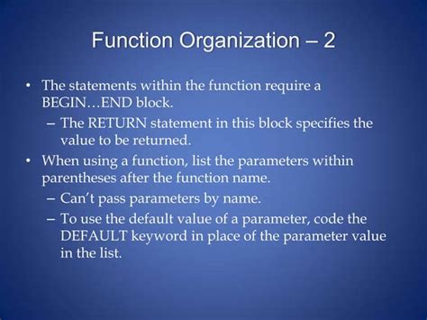 User Defined Functions Pptx