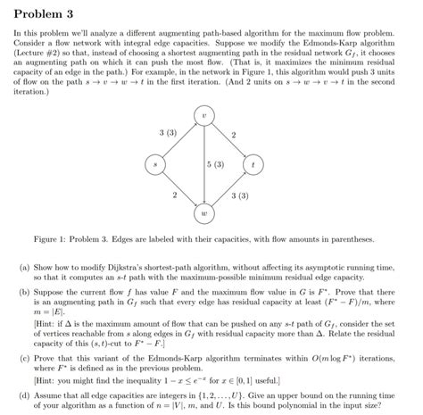 Solved In This Problem Well Analyze A Different Augmenting