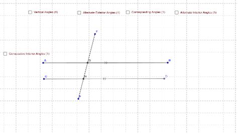 Parallel Lines Cut By A Transversal Geogebra