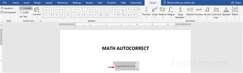 How To Enable Auto Correct For Math In MS Word AvoidErrors
