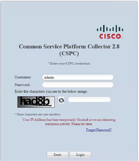 IP Temporarily Blocked Cisco Community