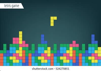 Tetris Game Vector Clip Art Ai