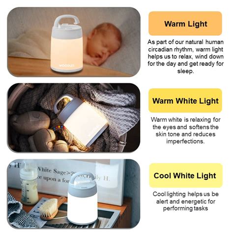 Sg Stock Woodles Usb Rechargeable Outdoor Portable Lamp 3 Color Warm
