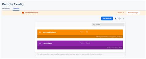 Firebase Remote Config Cannot Create Conditions On The Console