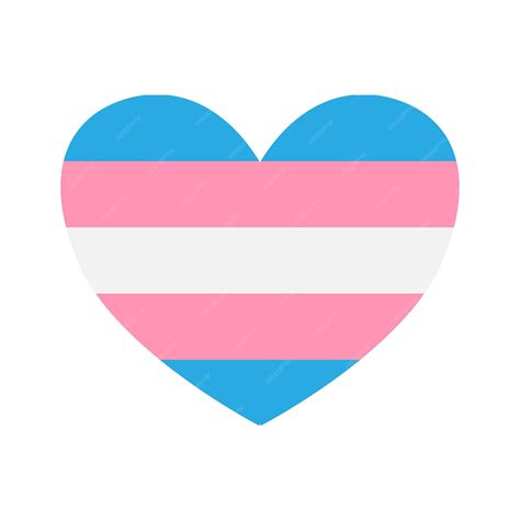 Premium Vector Vector Transsexual Transgender Lgbt Flag Heart