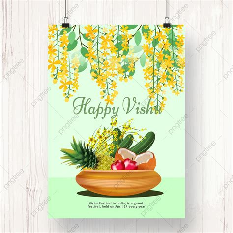 Vishu Festival Simple Holiday Poster Template Download On Pngtree