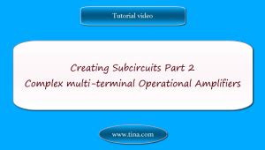 Creating Subcircuits From Spice Netlists Part2 Complexopamps FB The