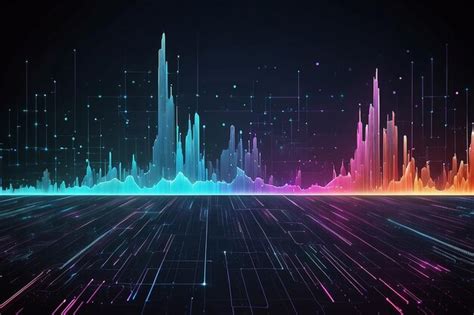 Premium Photo Big Data Analysis Technology Glowing Background Design