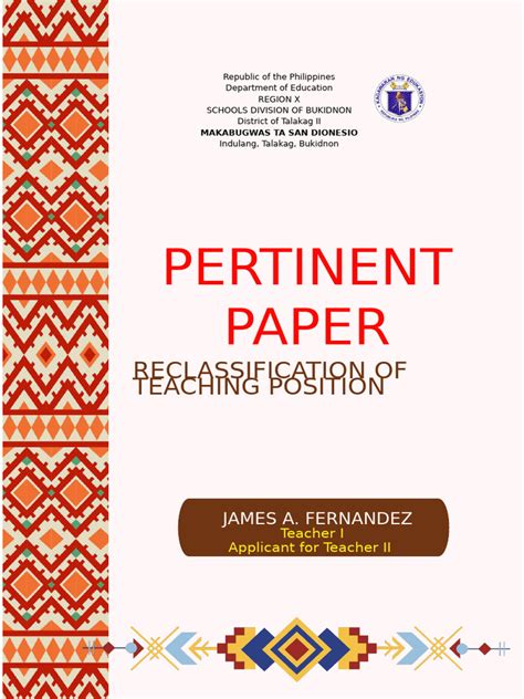 Teacher Ii Reclassification Requirements Pdf Learning Lesson Plan