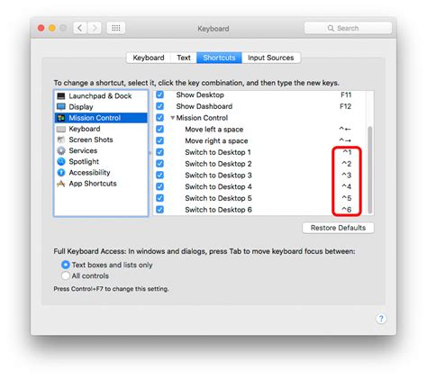 Macos Keyboard Shortcuts For Switching Spaces Ask Different