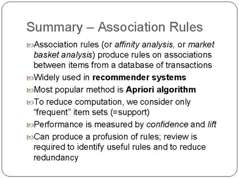 Chapter 14 Association Rules And Collaborative Filtering Data