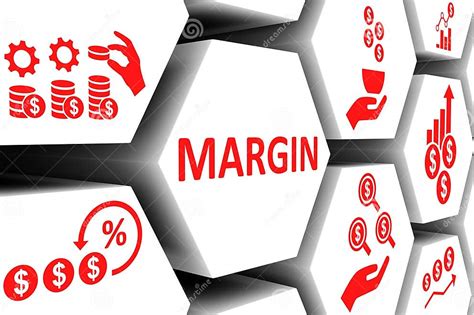 Margin Concept Cell Background 3d Stock Illustration Illustration Of