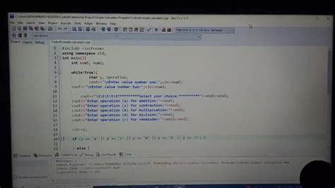Hammad Ahmad On Linkedin Cpp Calculatorapp Codingfun Arithmeticmagic