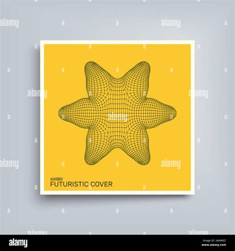 Lattice Geometric Element 3d Connection Structure Textbook Booklet Or Notebook Mockup