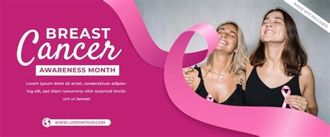 Premium Vector Breast Cancer Awareness Month Horizontal Banner
