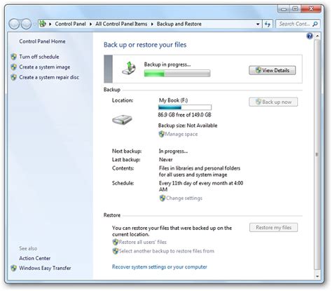 How To Use Backup And Restore On Windows 7