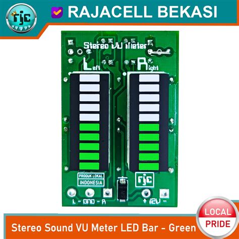 Jual Digital VU Meter Audio Level Meter Model Led Bar Stereo Sound Analizer Shopee Indonesia