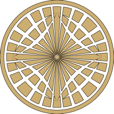Vector Golden Geometric Circle Abstract Circular Pattern 41945957