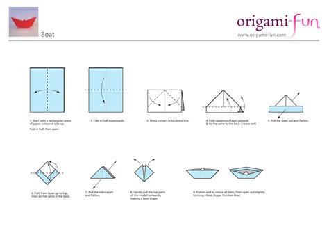 Paper Origami Boat Guide Download Printable Pdf Templateroller