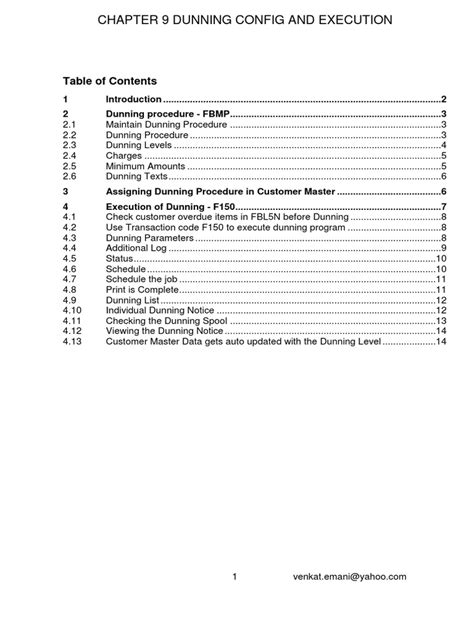 Sap Fica Dunning Configuration Pdf Pdf