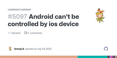 Android Cant Be Controlled By Ios Device · Rustdesk Rustdesk · Discussion 5097 · Github