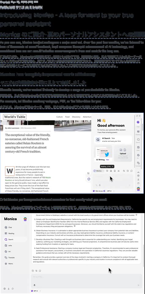 Monica 어디서나 사용할 수 있는 당신의 Chatgpt Ai 어시스턴트