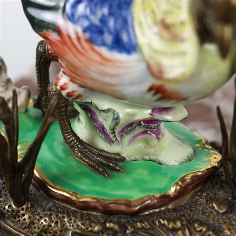 Винтажная фарфоровая статуэтка «Фазаны E19 78 в магазине антикварной мебели Mydecorroom в Москве