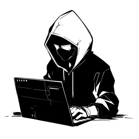 Hacker Laptop Sweatshirt Computer Cartoon Premium Photo Illustration Rawpixel