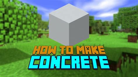 How To Make Concrete In Minecraft White And Black Powder Dye Recipes