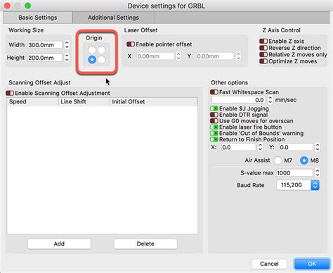 Workspace Not Matching Engraver Workarea Laser Diode Not Cutting At