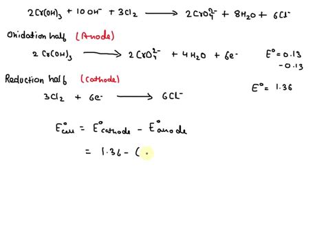 Solved Using Standard Reduction Potentials From The Aleks Data Tab