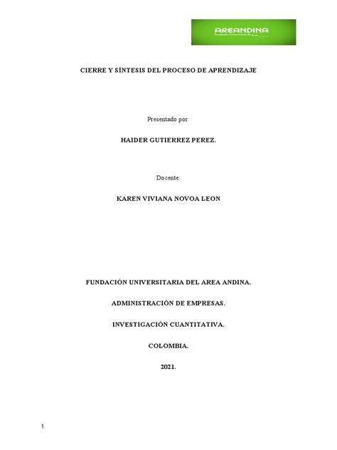Cierre Y Síntesis Del Proceso De Aprendizaje Eje 4 Pdf Hipótesis