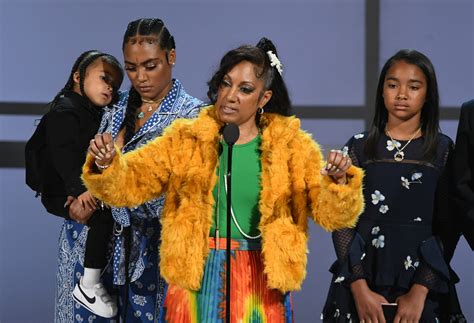 Bet Awards Watch Nipsey Hussles Mother Pay Tribute To Late Rapper While Accepting Humanitarian