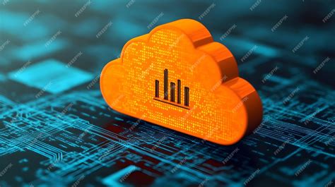 Cloud Computing Data Analytics Digital Growth Premium Ai Generated Image