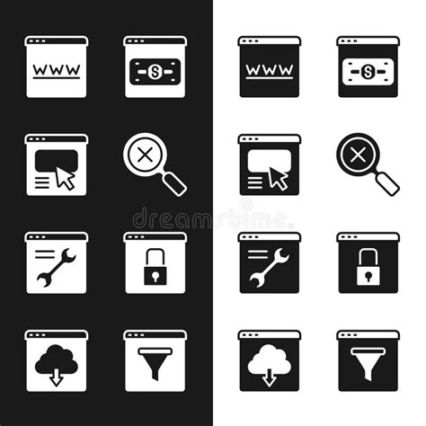 set ui or ux design browser setting window and graph chart
