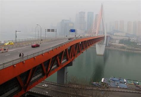 重庆最著名的两座大桥 东水门长江大桥、千厮门嘉陵江大桥