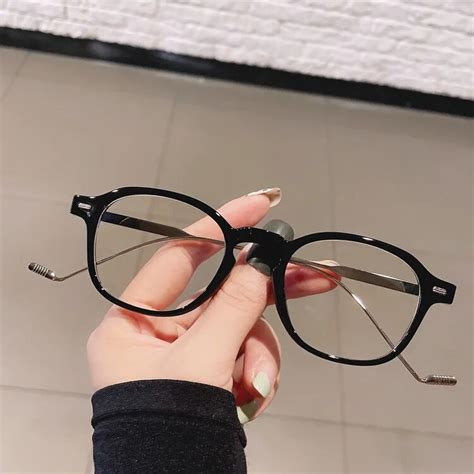 Badu Bg Кръгла рамка за очила против синя светлина Жени Мъжки Метални оптични рамки за